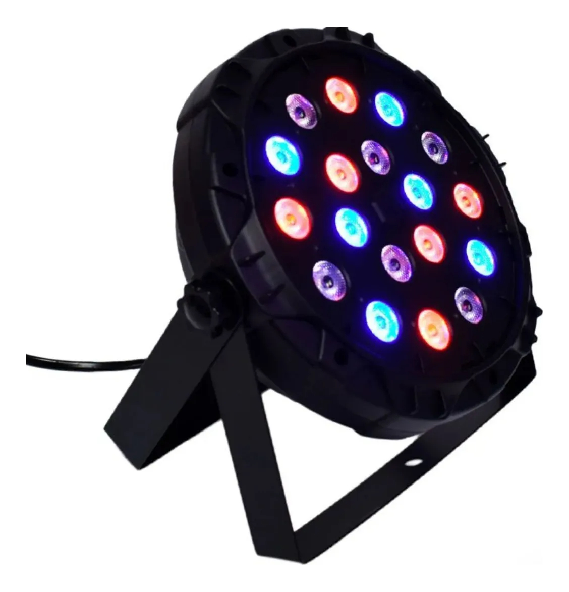 Luz Led Pack X6 Audio Par 18 Led Rítmica Multicolor Fiesta – TMO