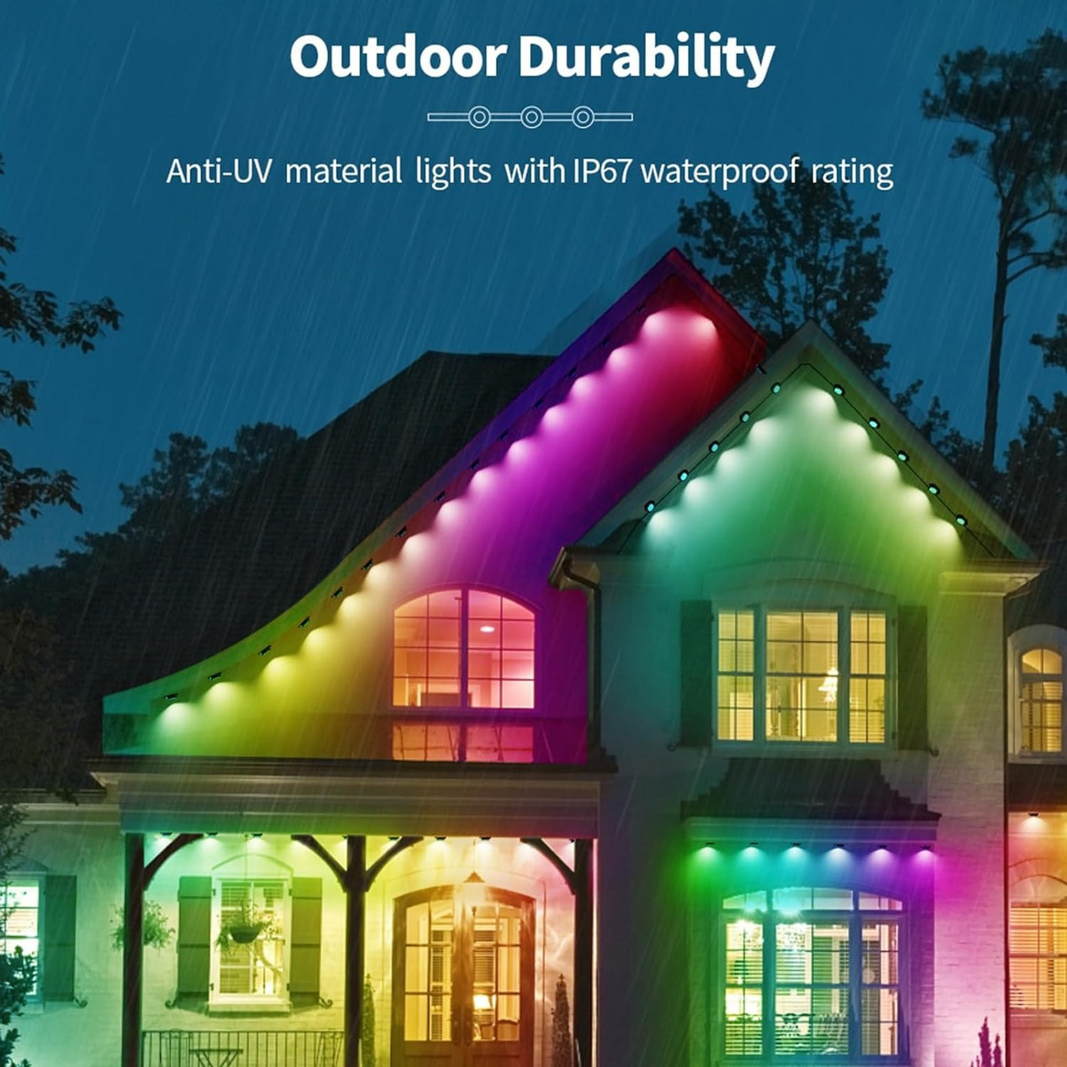 Luces Led Exterior Rgb Con Control Y App Para Sincronización – TMO