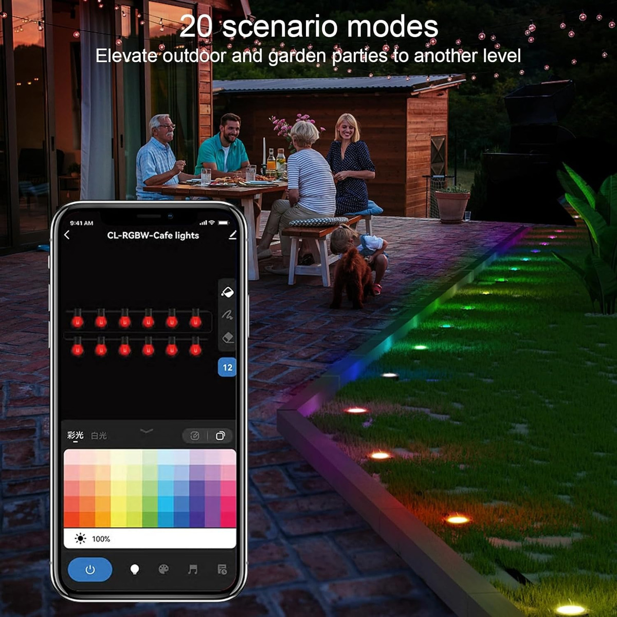 Luces Led Exterior Rgb Con Control Y App Para Sincronización – TMO
