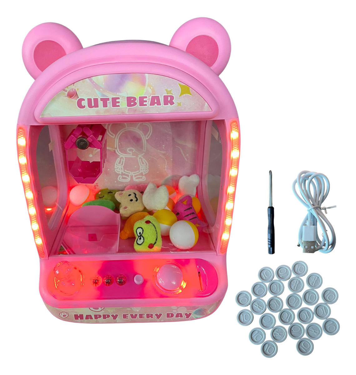 Juego De Maquina Agarra Peluches Con Garra Infantil – TMO